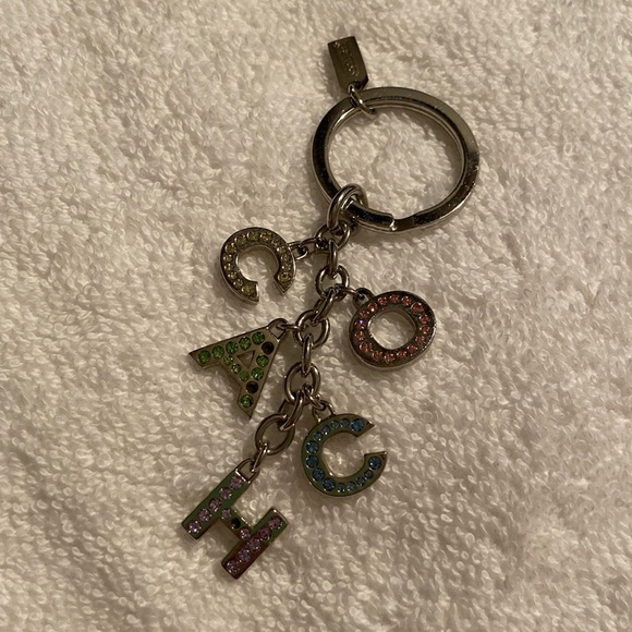Coach | Accessories | Coach Rhinestone Keychain | Poshmark